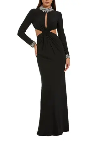 Cutout Neckline Gowns