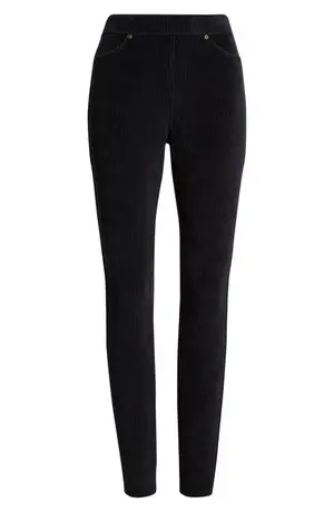 Hue Classic Stretch Corduroy Leggings - Black