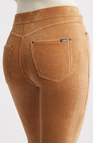 Hue Classic Stretch Corduroy Leggings - Camel