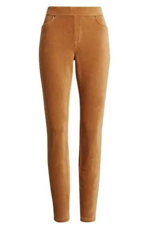 Hue Classic Stretch Corduroy Leggings - Camel