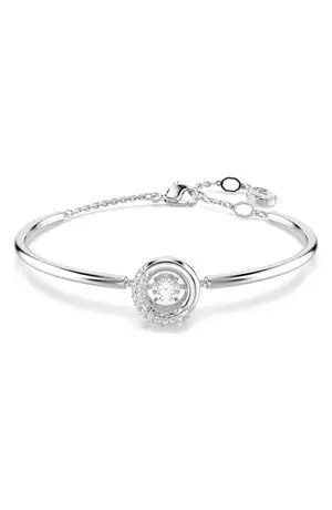 SWAROVSKI Dextera Dancing Crystal Bangle Bracelet - White/silver