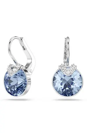SWAROVSKI Bella Crystal Drop Earrings - Blue/silver