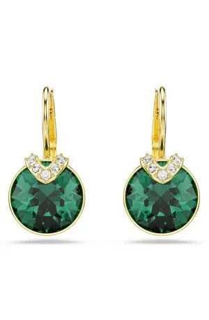 SWAROVSKI Bella Crystal Drop Earrings - Green/gold