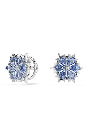 SWAROVSKI Magic Snowflake Stud Earrings - Blue