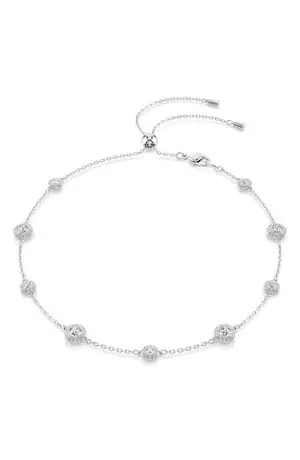 SWAROVSKI Una Double Sided Necklace - White/silver