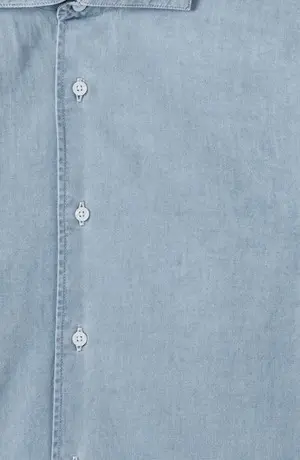 REISS Draper Cotton Denim Button-up Shirt