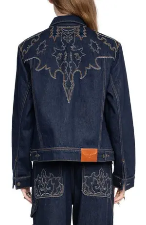 Zadig&Voltaire Bases Western Denim Jacket - Brut