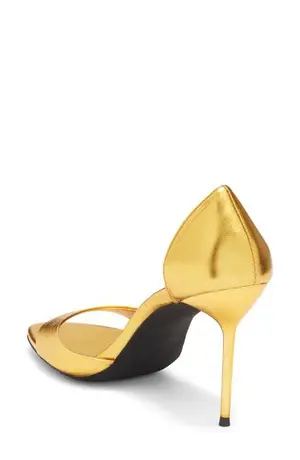 Jeffrey Campbell Cheat Code Stiletto Sandal - Dark Gold Metallic