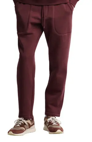 Barefoot Dreams Fleece Track Pants - Deep Aubergine