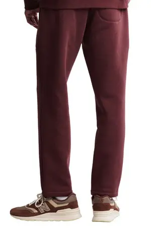 Barefoot Dreams Fleece Track Pants - Deep Aubergine