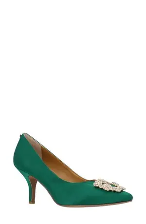 J. Reneé Ezara Pointed Toe Pumps - Emerald