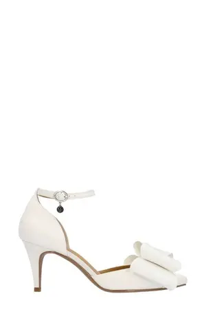 J. Reneé Ankle Strap Pointed Toe Pumps - White