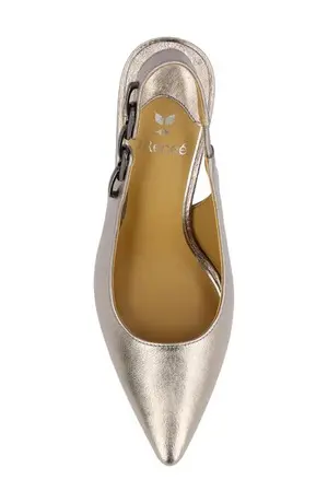 J. Reneé Krissa Slingback Pointed Toe Pump - Pewter