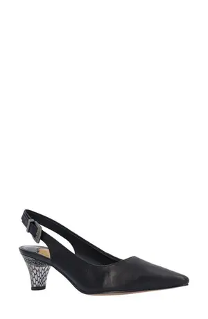 J. Reneé Mayetta Slingback Pointed Toe Pump - Black