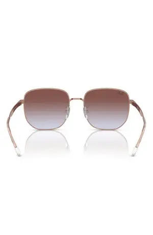 Ray-ban Irregular Sunglasses - Rose Gold/light Blue Violet