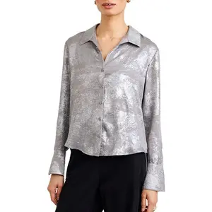Bella Dahl Metallic Button-up Shirt