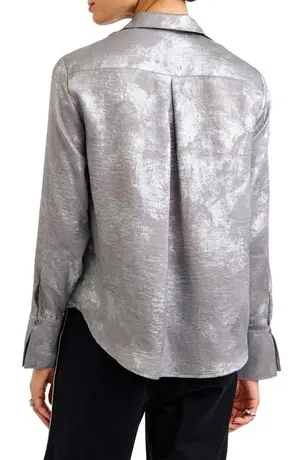 Bella Dahl Metallic Button-up Shirt