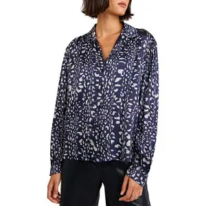 Bella Dahl Pebbled Satin Button-up Shirt