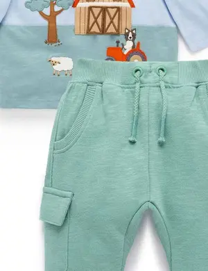 PUREBABY Farm Life Tee Set