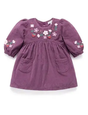PUREBABY Blooms Corduroy Dress