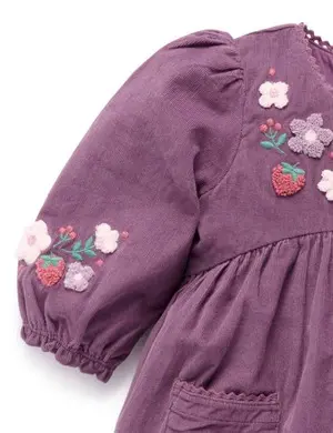 PUREBABY Blooms Corduroy Dress