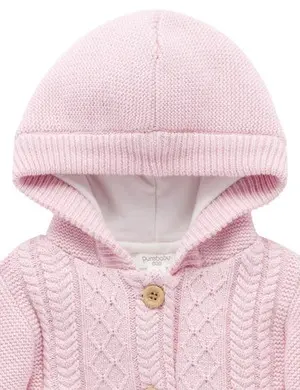 PUREBABY Cable Knit Padded Jacket
