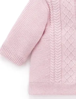 PUREBABY Cable Knit Padded Jacket