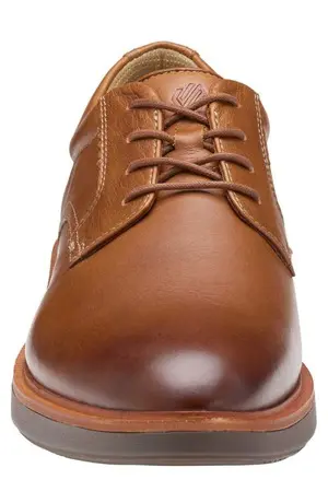 Johnston & Murphy Parker Waterproof Plain Toe Derby - Tan Waterproof Full Grain