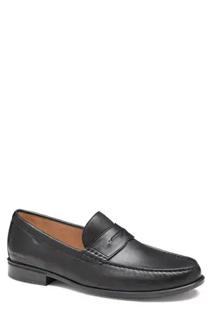 Johnston & Murphy Harrison Penny Loafer - Black Glove Leather
