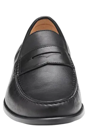 Johnston & Murphy Harrison Penny Loafer - Black Glove Leather