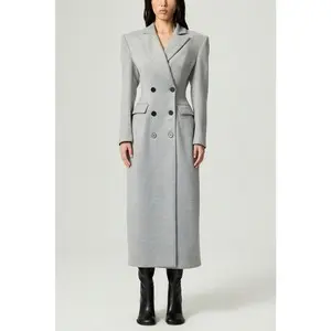 NOCTURNE Structured Double-breasted Maxi Coat