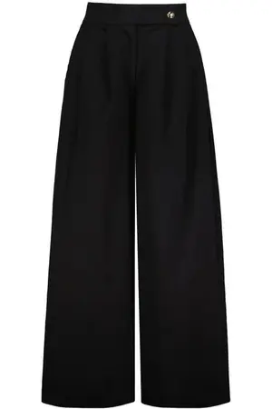 BISHOP + YOUNG Wide Leg Trousers - Black