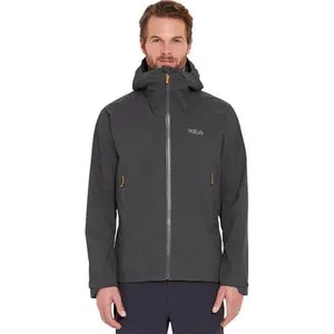 RAB Downpour Light Jacket Hooded, Waterproof, Windproof - Anthracite