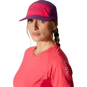 RAB Talus 5-panel Cap - Plum/watermelon