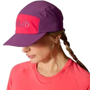 RAB Talus 5-panel Cap - Plum/watermelon