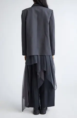 Sacai Striped Doeskin Jacket