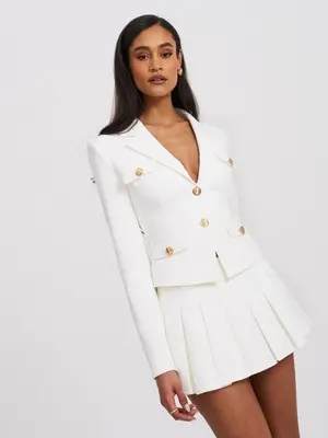 MISS CIRCLE Tailored Button Blazer Jacket