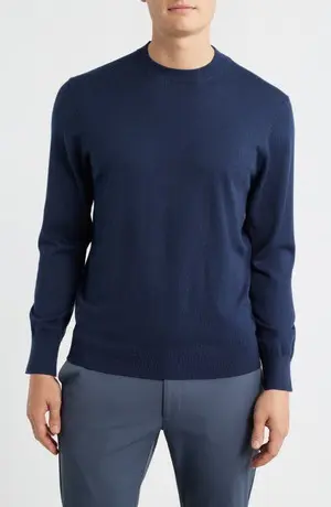 Mizzen+main Heritage Crewneck Sweater - Navy