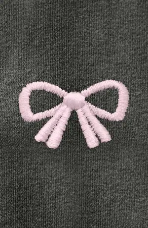 DALIX Bow Fleece Zip Hoodie