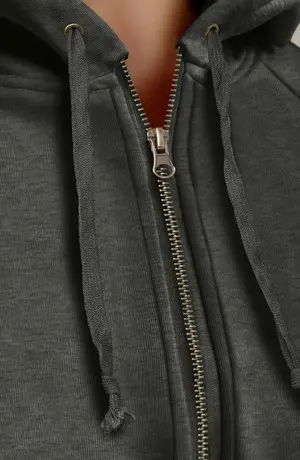 DALIX Bow Fleece Zip Hoodie