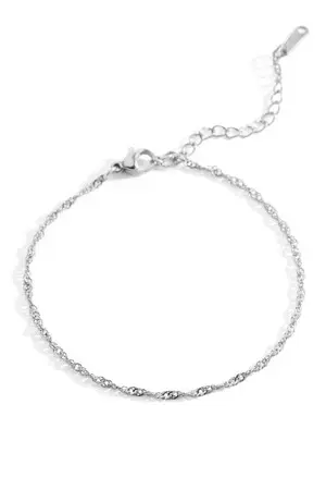 MINT & LILY Singapore Twist Bracelet - Silver