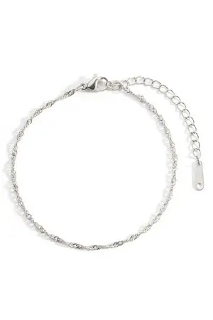 MINT & LILY Singapore Twist Bracelet - Silver