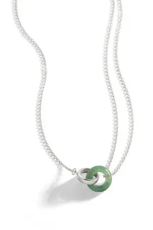 MINT & LILY Gemstone Connection Necklace - 925 Sterling Silver
