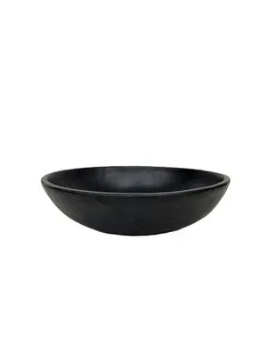 NIMMIT Longpi Stone Pottery Hand Made Serving Bowl - Black