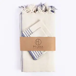ECO HILANA Sustainable Kayseri Tablecloth Set - Blue