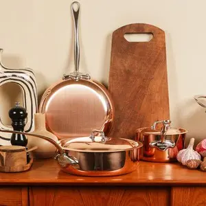 MAUVIEL M'150s 3 Quart Saute Pan With Cast Stainless Steel Handle