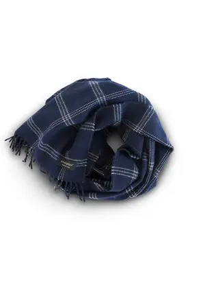 EVANGELINE Wearable Wraps Windowpane Navy