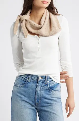 Free People Essential Triangle Scarf - Taupe