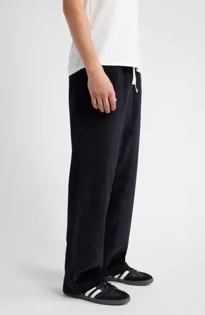 RIZORT Roger Ribbed Pull-on Pants - Black