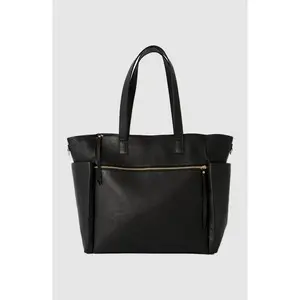 TAH Leather Laptop Tote Bag